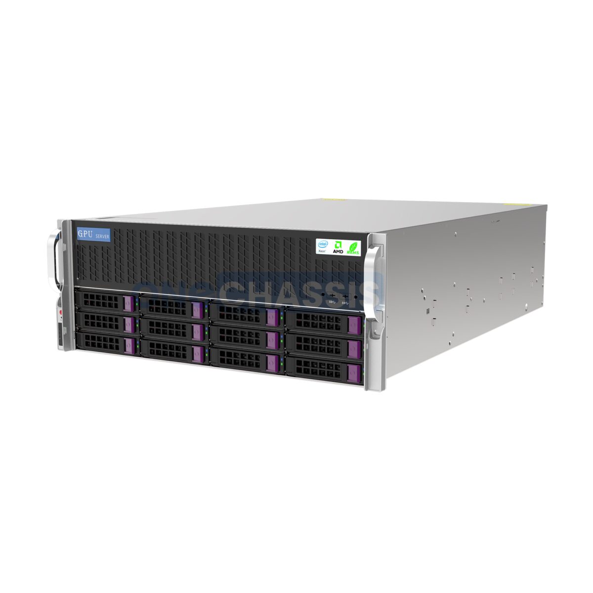 OCG4700-4H12-C 4U Rackmount 5 GPU Server Chassis | Supports 360mm ...
